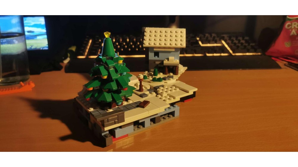 Lego Moc Santa Visit 1200 House 2 By Lonxa Rebrickable Build With Lego