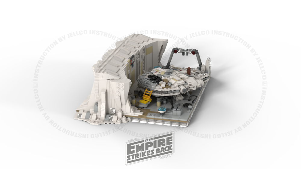 Lego Moc Micro Diorama Echo Base Part I Falcon By Jellco