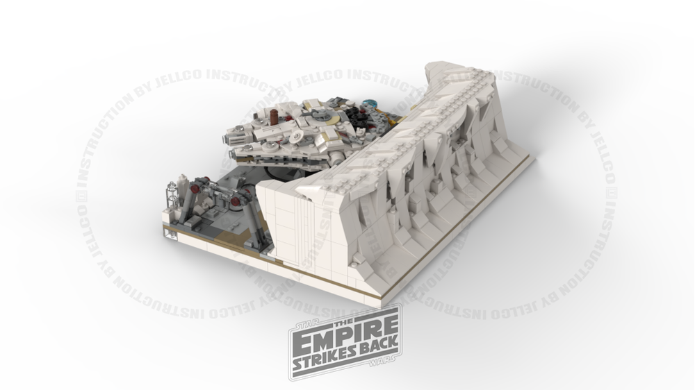 Lego Moc Micro Diorama Echo Base Part I Falcon By Jellco