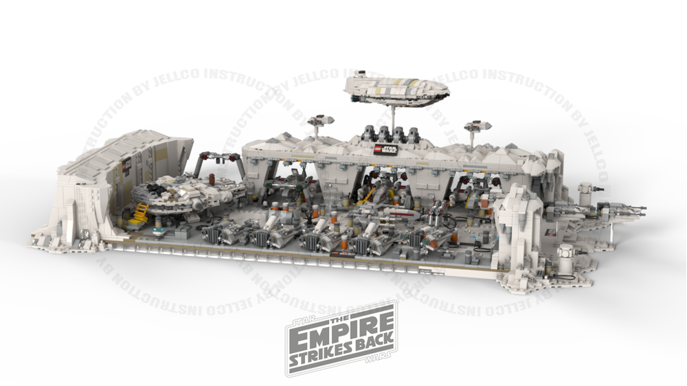 Lego Moc Micro Diorama Echo Base Part I Falcon By Jellco