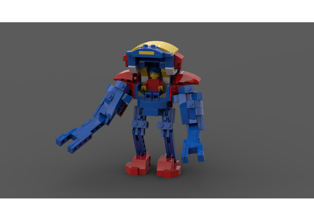 Lego Moc Up Scale Minifig Mech Suit By Ericnunya Rebrickable Build