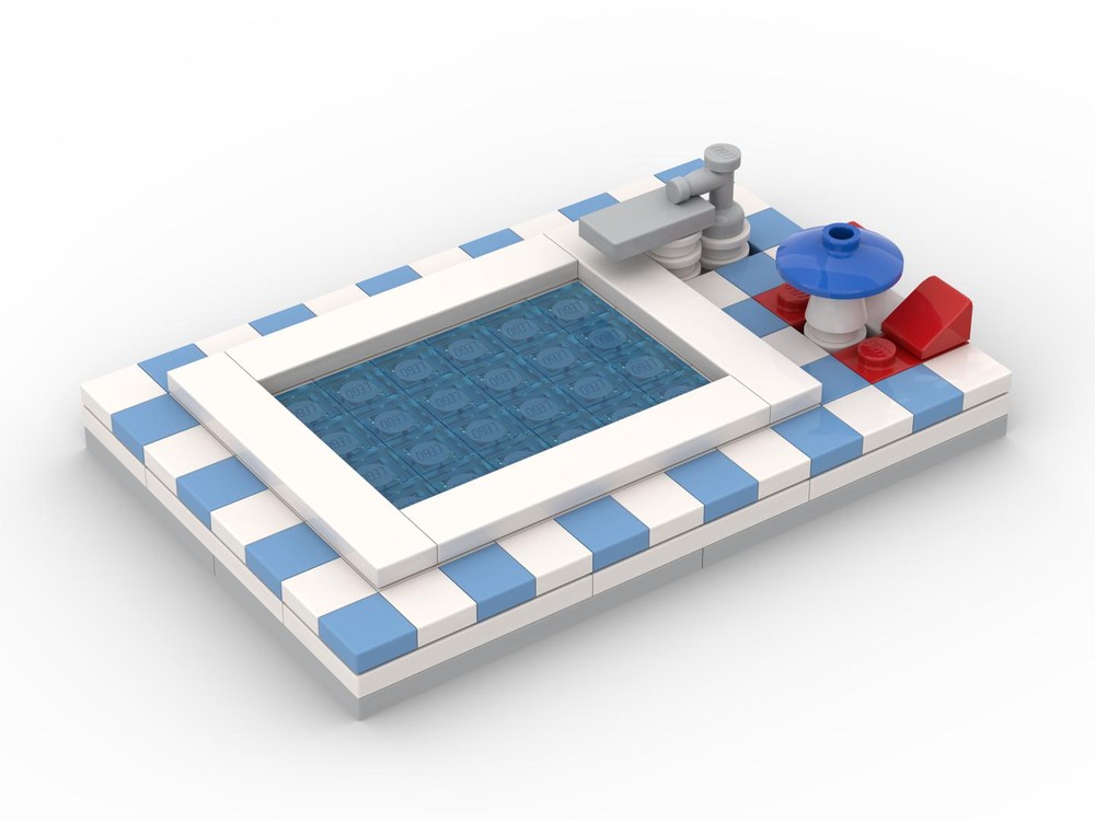 LEGO MOC Swimming Pool by The Bobby Brix Channel | Rebrickable - Build ...