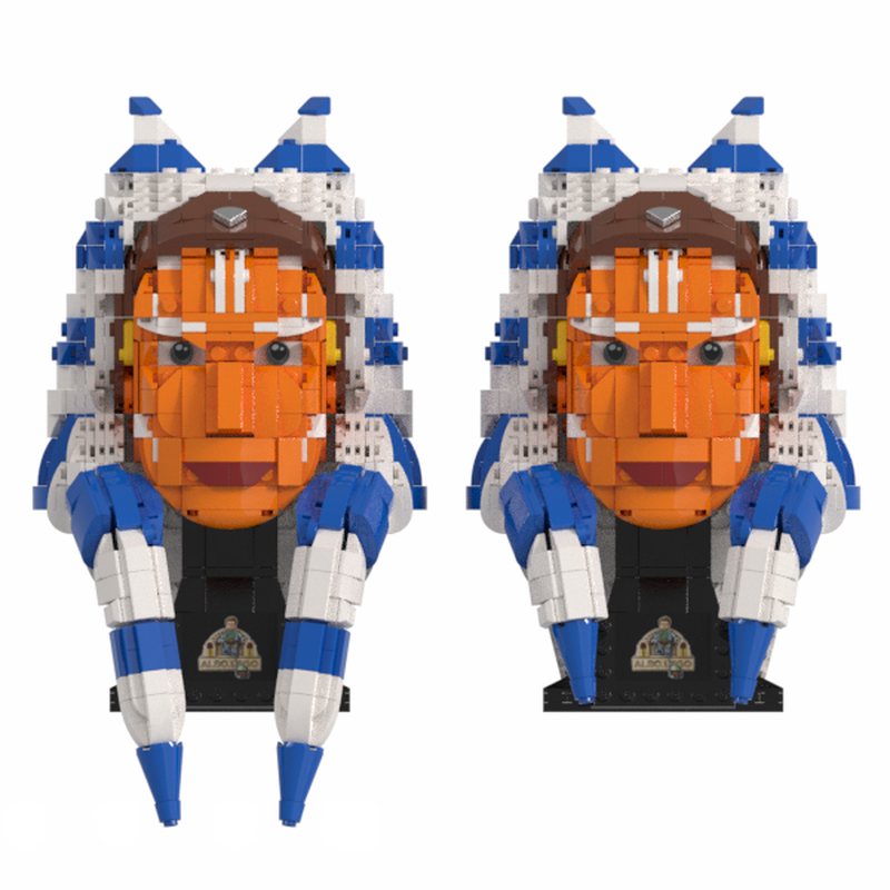 LEGO MOC Ahsoka Tano Head - Helmet Collection Style by Albo.Lego ...