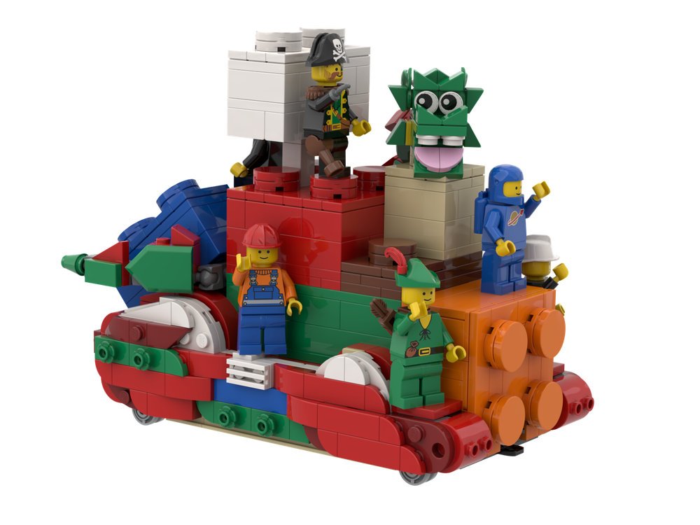 Lego Moc Christmas Parade By Nutty Rebrickable Build With Lego