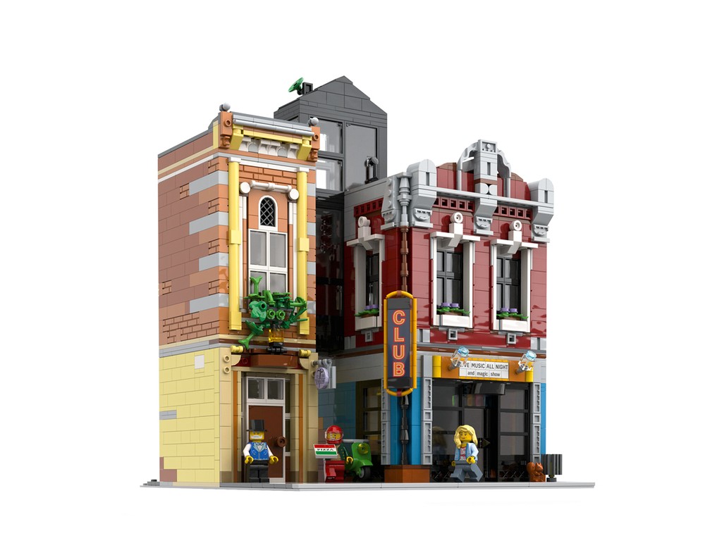 Lego Moc Night Club By Brickative Rebrickable Build With Lego
