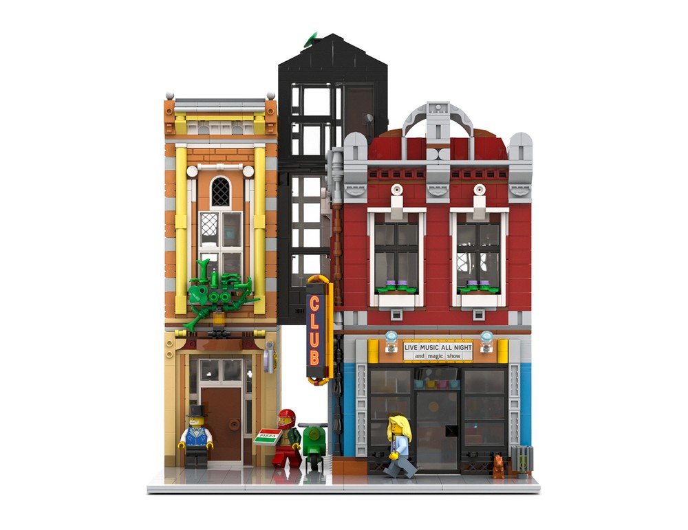 Lego Moc Night Club By Brickative Rebrickable Build With Lego