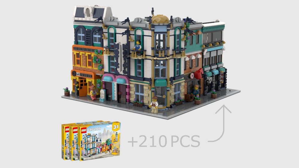 LEGO MOC Main Street Hotel Modular Building by lego_modular_building ...