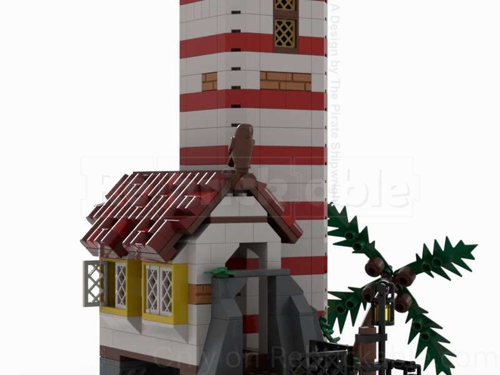 Lego Moc The Lighthouse In The Crags 18th Century Lighthouse By The