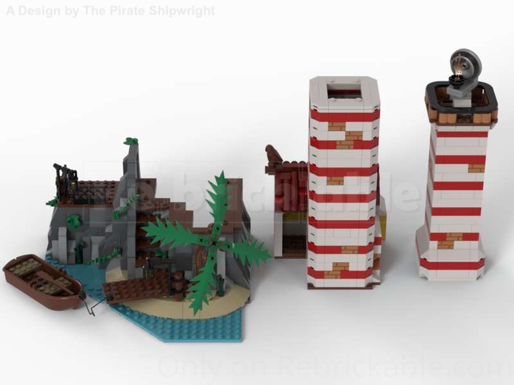 Lego Moc The Lighthouse In The Crags 18th Century Lighthouse By The
