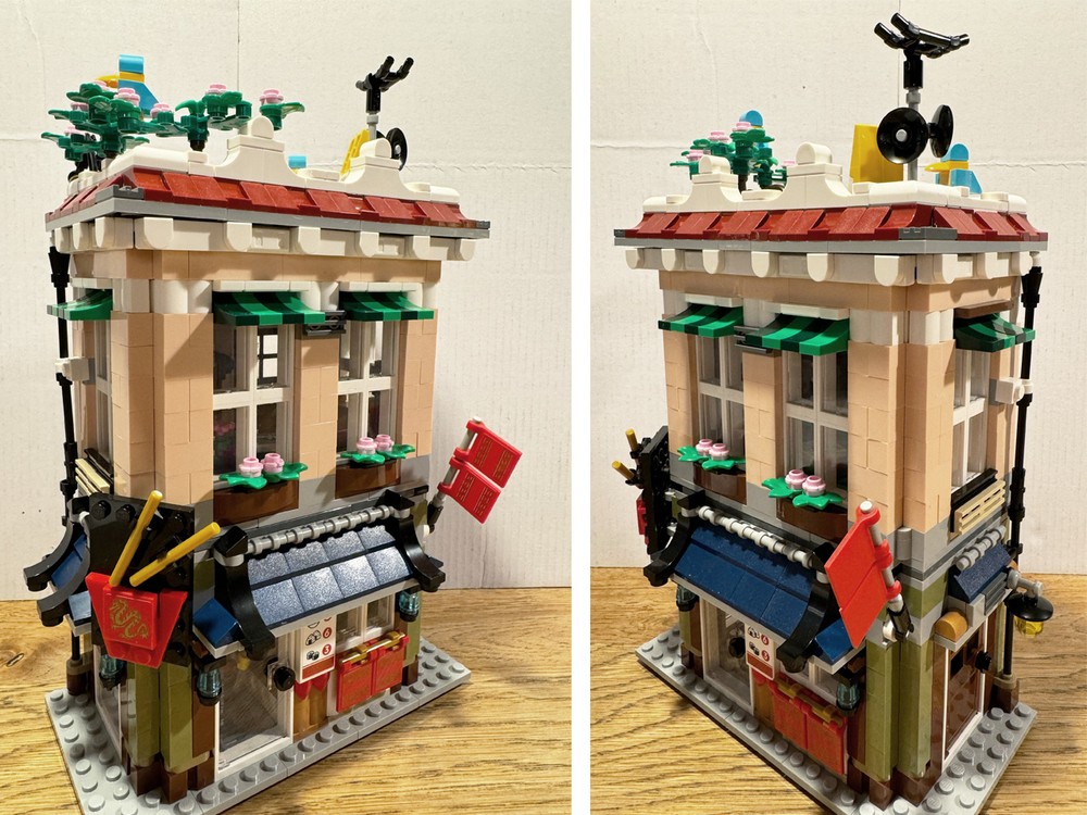 Lego Moc Corner Noodle Shop By Brinx Rebrickable Build With Lego