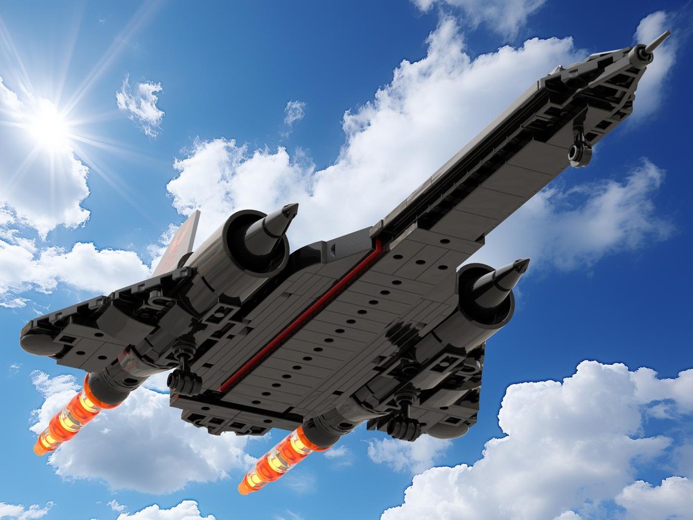 LEGO MOC SR-71 Blackbird Spyplane by Thomus_Bean | Rebrickable - Build ...