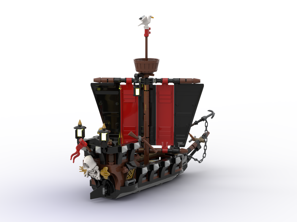 Lego Moc The Crimson Outpost A Pirate Island By Brickjester