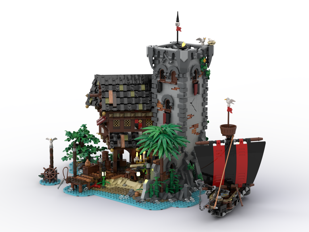 LEGO MOC The Crimson Outpost - a Pirate Island by Brickjester ...