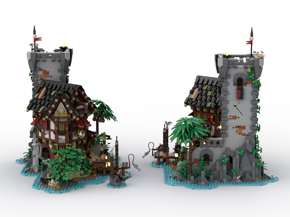 Lego Moc The Crimson Outpost A Pirate Island By Brickjester