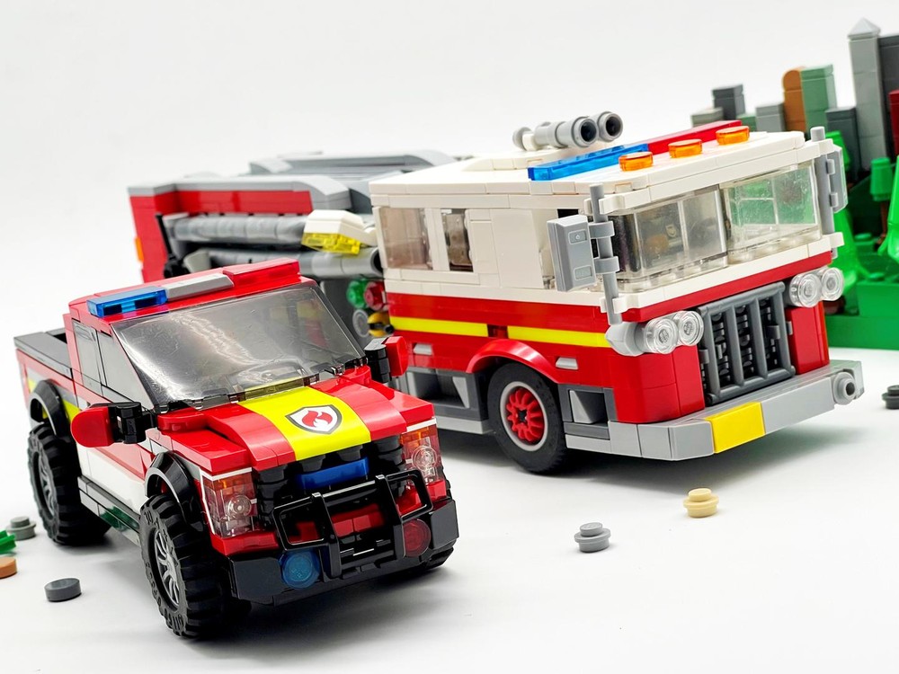 LEGO MOC Fire Department Two Pack by IBrickedItUp | Rebrickable - Build with LEGO