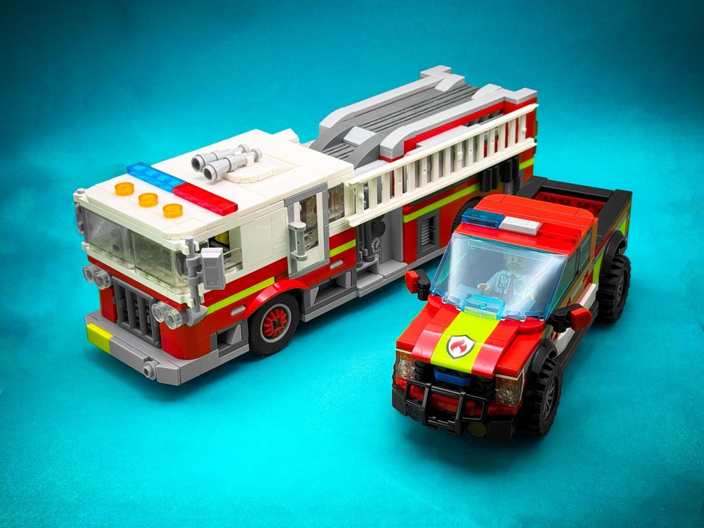 LEGO MOC Fire Department Two Pack by IBrickedItUp | Rebrickable - Build with LEGO