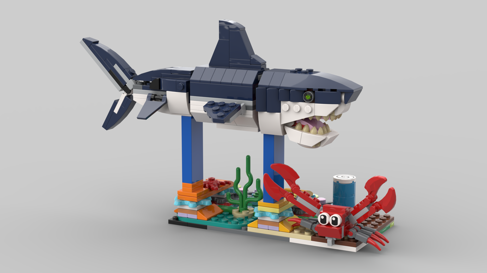 LEGO MOC 31088 + 11019 + 11021 Swimming shark by Lenarex | Rebrickable ...