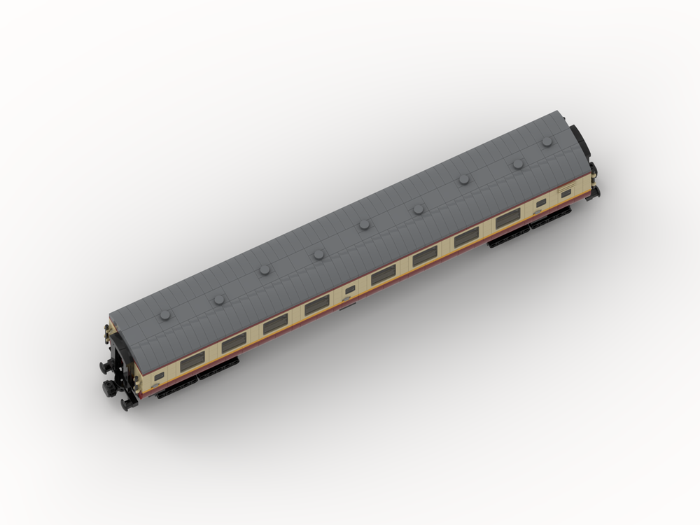 Lego Moc British Railways Mk1 2nd Class Passenger Coach 8w By