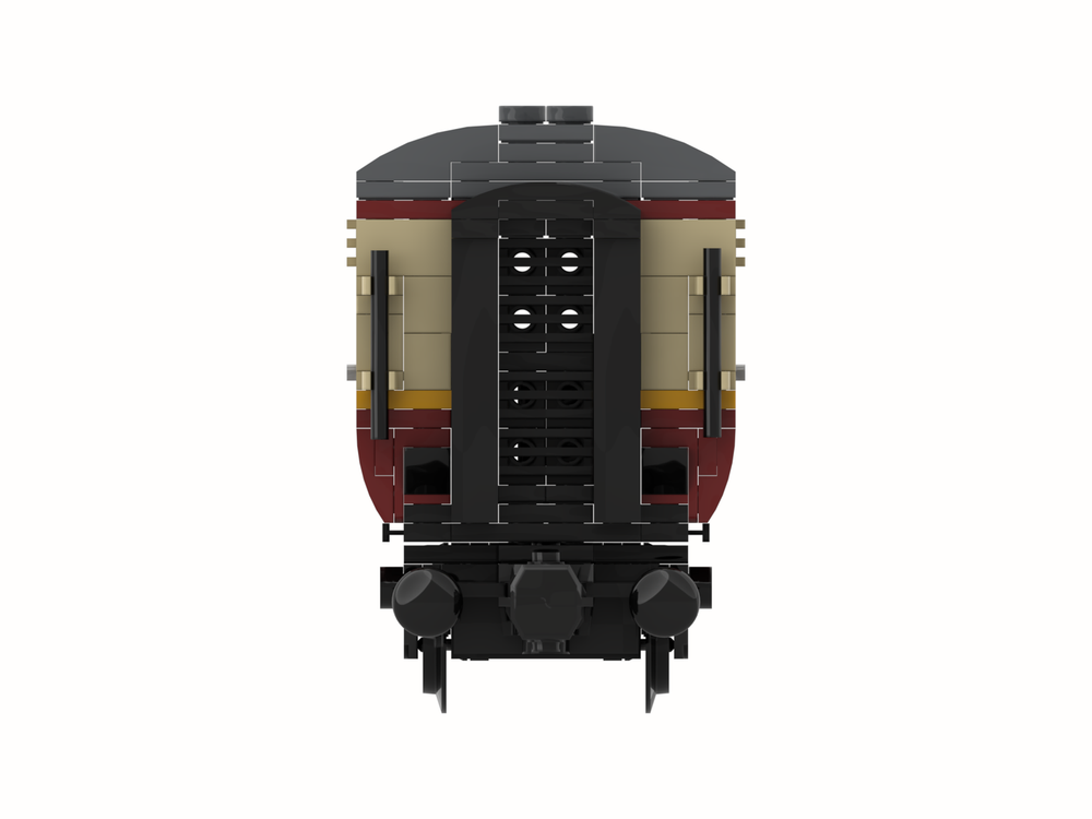 Lego Moc British Railways Mk1 2nd Class Passenger Coach 8w By