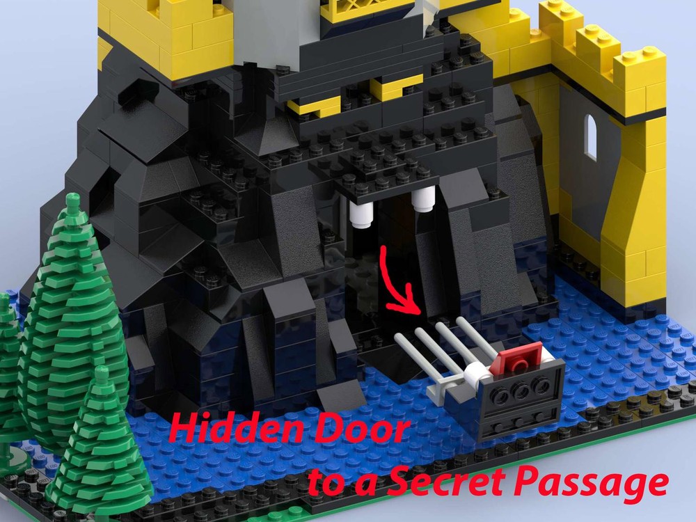 LEGO MOC Yellow Lion Head Castle by fidi70 | Rebrickable - Build with LEGO