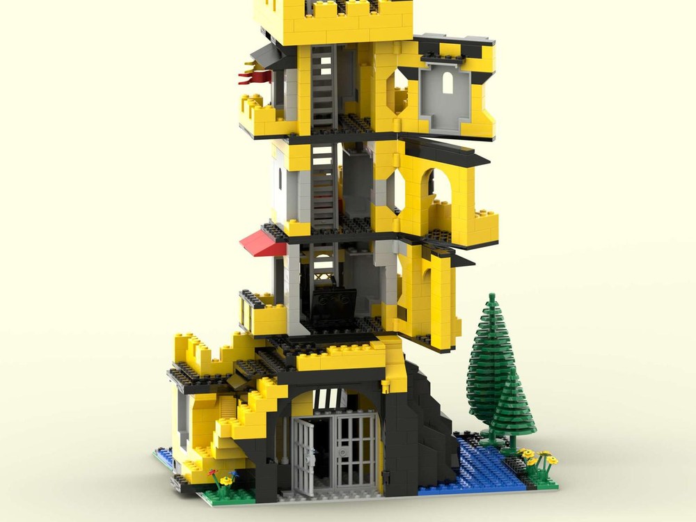 LEGO MOC Yellow Lion Head Castle by fidi70 | Rebrickable - Build with LEGO