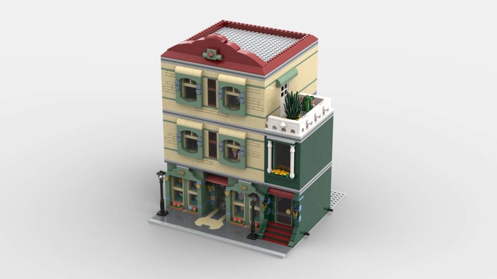 LEGO MOC Pastry shop & luxury duplex by Brickflowers | Rebrickable ...