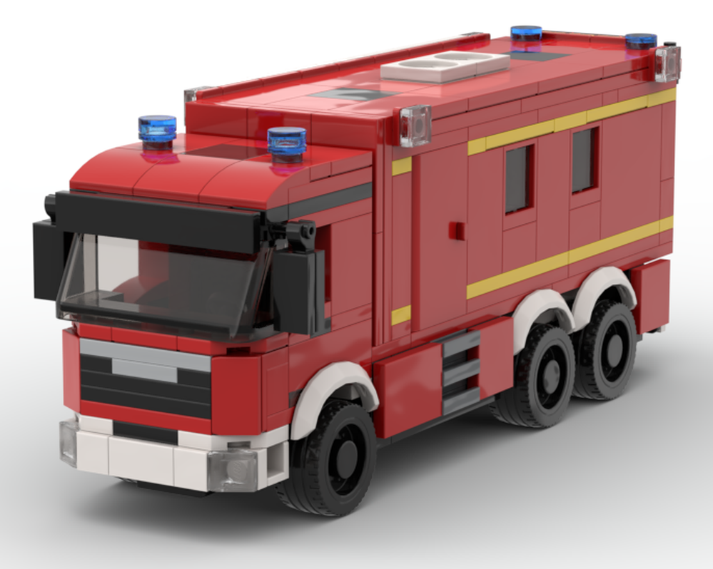 LEGO MOC ELW 2 Feuerwehr MAN Fire Truck by BK Brick Design | Rebrickable - Build with LEGO