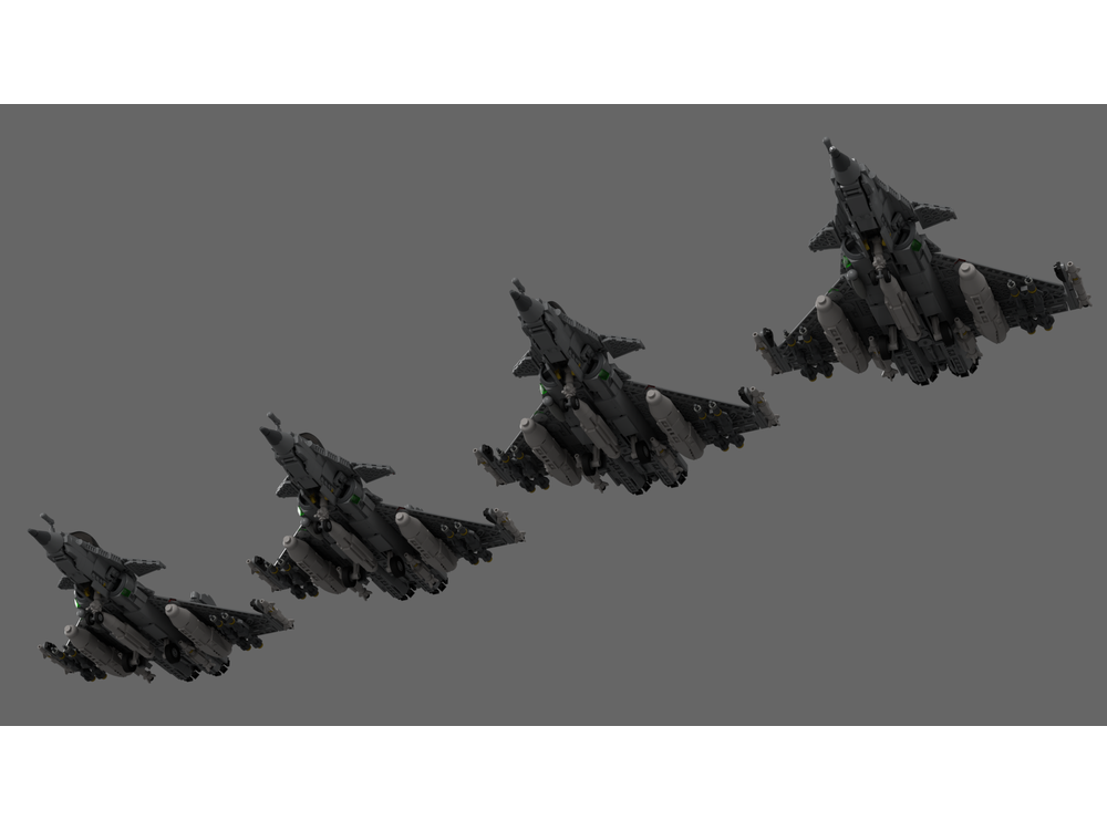 LEGO MOC Dassault Rafale by FritesAuFour | Rebrickable - Build with LEGO