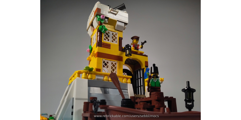 Lego Moc 21322 Imperial Guards Outpost Pirate World Part 1 By