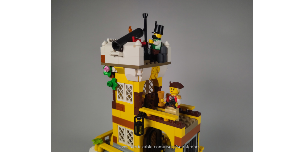Lego Moc 21322 Imperial Guards Outpost Pirate World Part 1 By