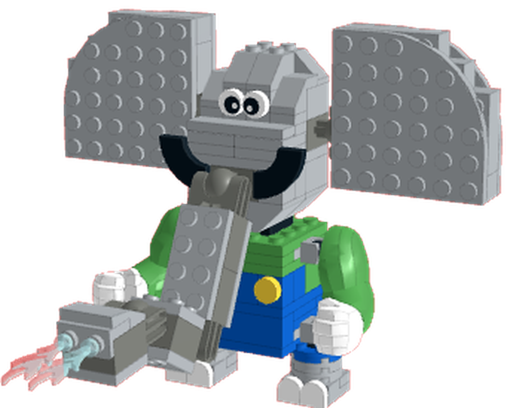 LEGO MOC Elephant Luigi by dannoble1592 | Rebrickable - Build with LEGO