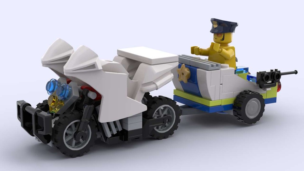 LEGO MOC Police motorbike chariot by Miroslaw_Sprzeglo | Rebrickable ...
