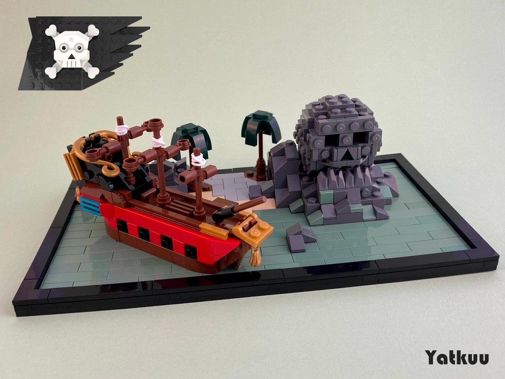 LEGO MOC mini Skull Rock by Yatkuu | Rebrickable - Build with LEGO