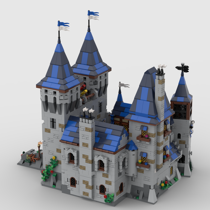LEGO MOC Black Falcon Eagle's Nest Castle by MidiBricks | Rebrickable ...