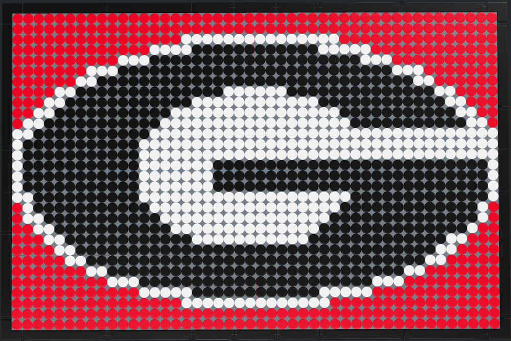 LEGO MOC-163728 UGA Logo Mosaic by maverickdawg85 | Rebrickable - Build ...
