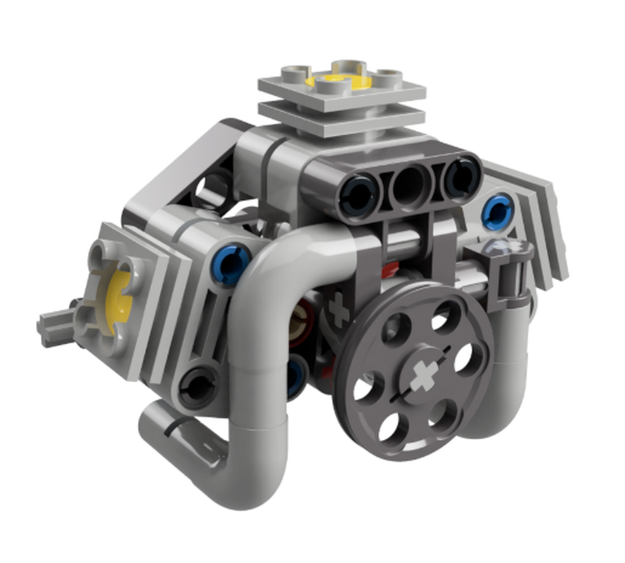 LEGO MOC 3-Cylinder Anzani Engine by WPNGLS | Rebrickable - Build with LEGO