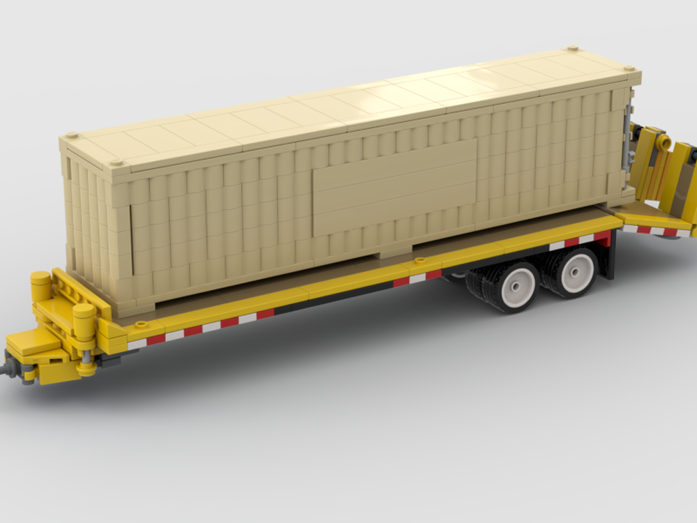 Lego Moc 37 Foot Cargo Trailer By Legoforblockheads Rebrickable