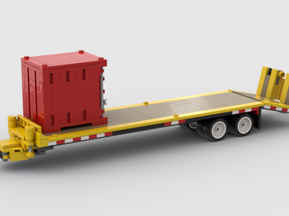 Lego Moc 37 Foot Cargo Trailer By Legoforblockheads Rebrickable