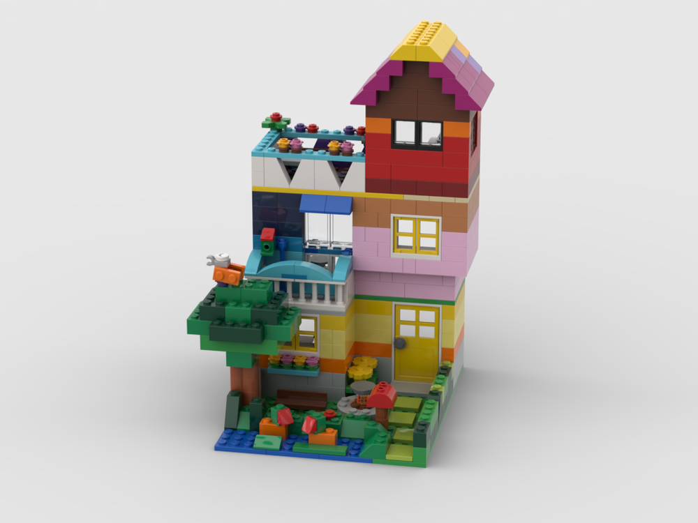 LEGO MOC 10698 - House with balcony and terrace by ChiLegGodt ...