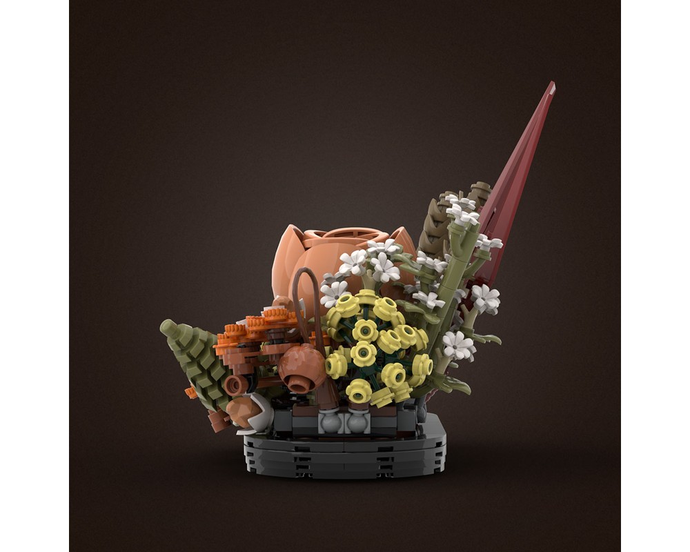 LEGO MOC Medium-Sized Dried Flower Centerpiece by Balage64 ...