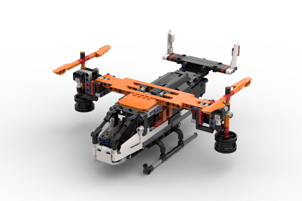 LEGO MOC 42139 Tiltrotor Aircraft by Nequmodiva | Rebrickable - Build ...