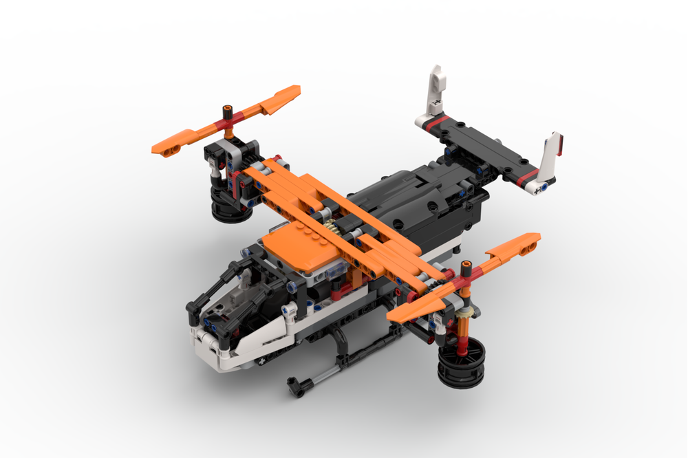 LEGO MOC 42139 Tiltrotor Aircraft by Nequmodiva | Rebrickable - Build ...