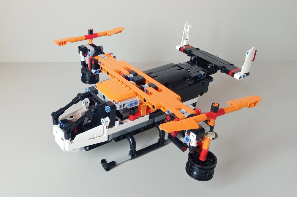 Lego Moc 42139 Tiltrotor Aircraft By Nequmodiva Rebrickable Build