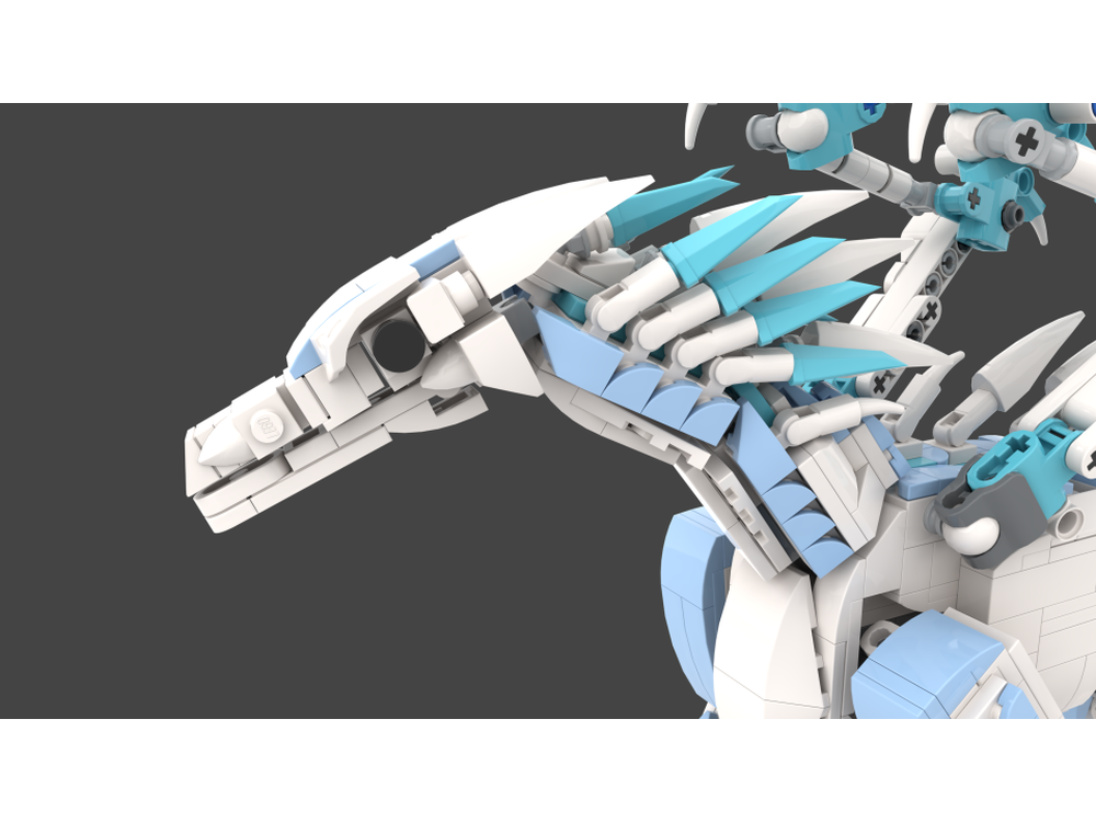 LEGO MOC Wings of Fire IceWing by Woffle Dude | Rebrickable - Build ...