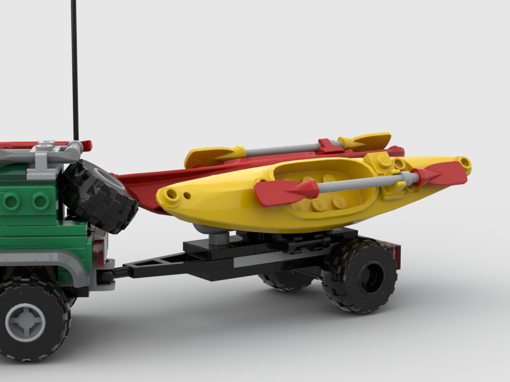 LEGO MOC Kayak Trailer by DesignDad | Rebrickable - Build with LEGO