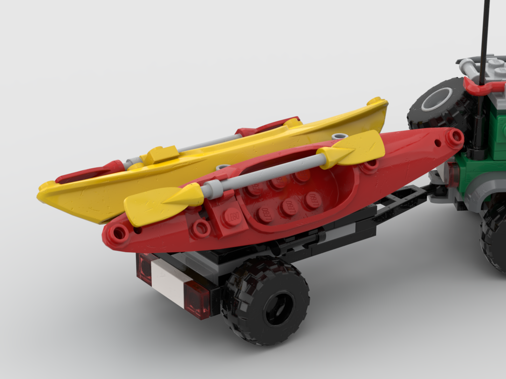 LEGO MOC Kayak Trailer by DesignDad | Rebrickable - Build with LEGO