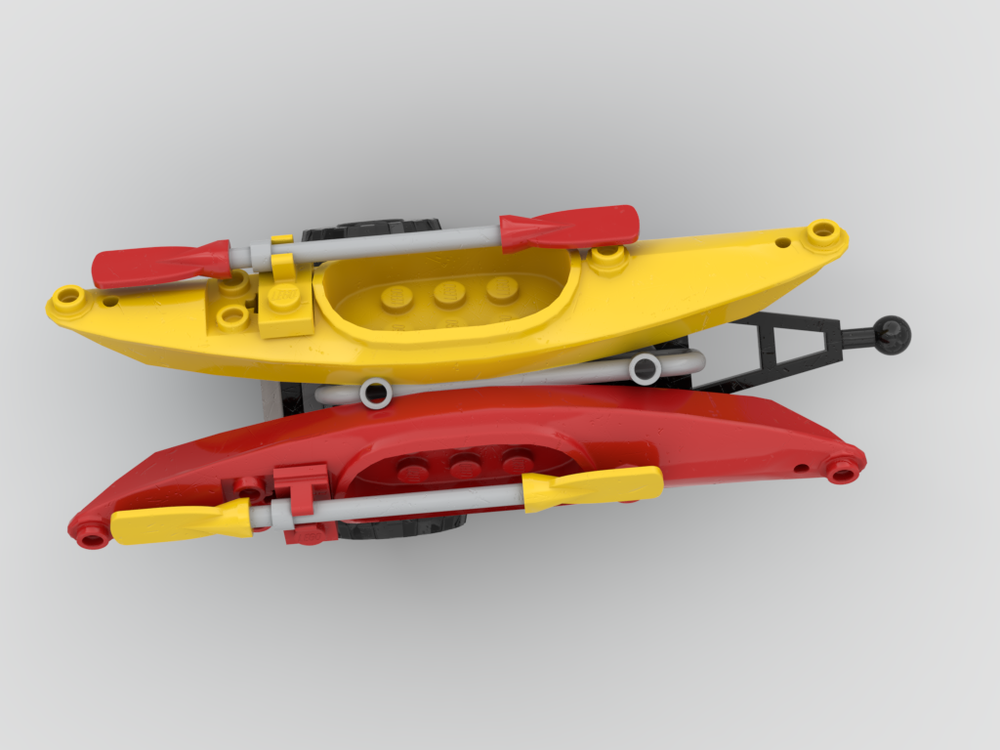 LEGO MOC Kayak Trailer by DesignDad | Rebrickable - Build with LEGO