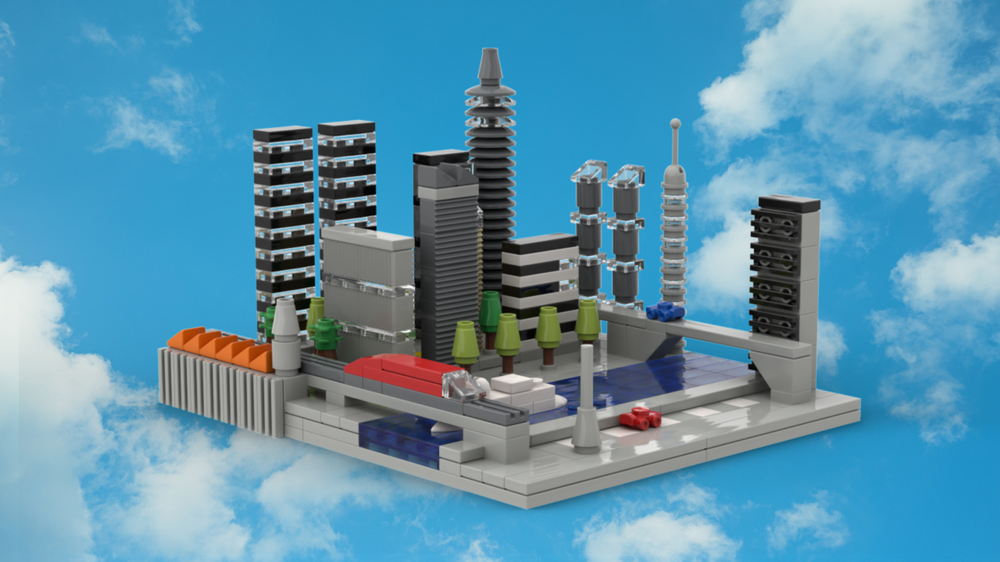 LEGO MOC Mini City by deer_from_north | Rebrickable - Build with LEGO