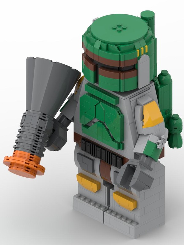 LEGO MOC Up-scaled Minifigure boba fett (10123 cloud city) by menten ...