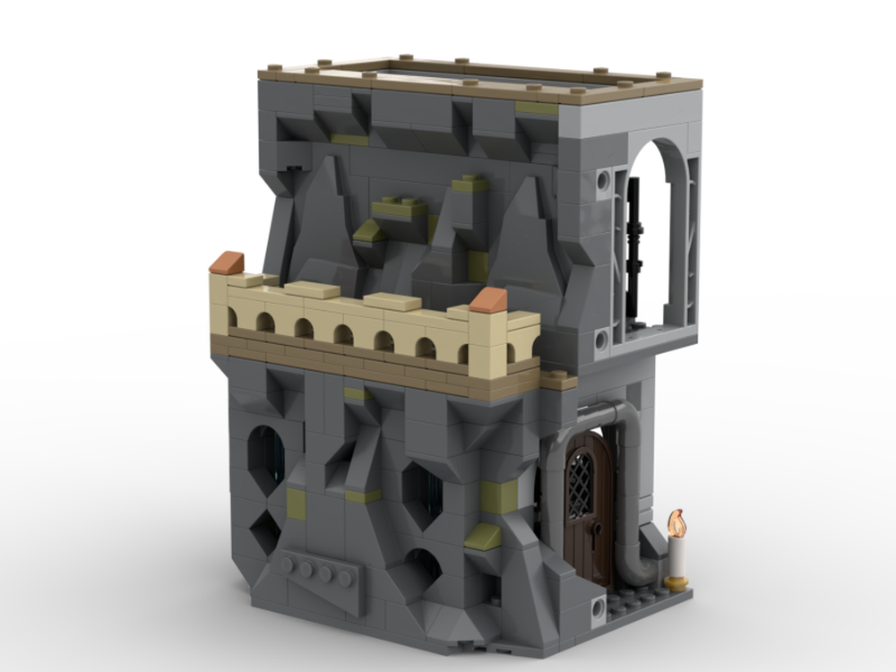 Lego Moc Hp Modular Green Dorms By Gobsmack Rebrickable Build